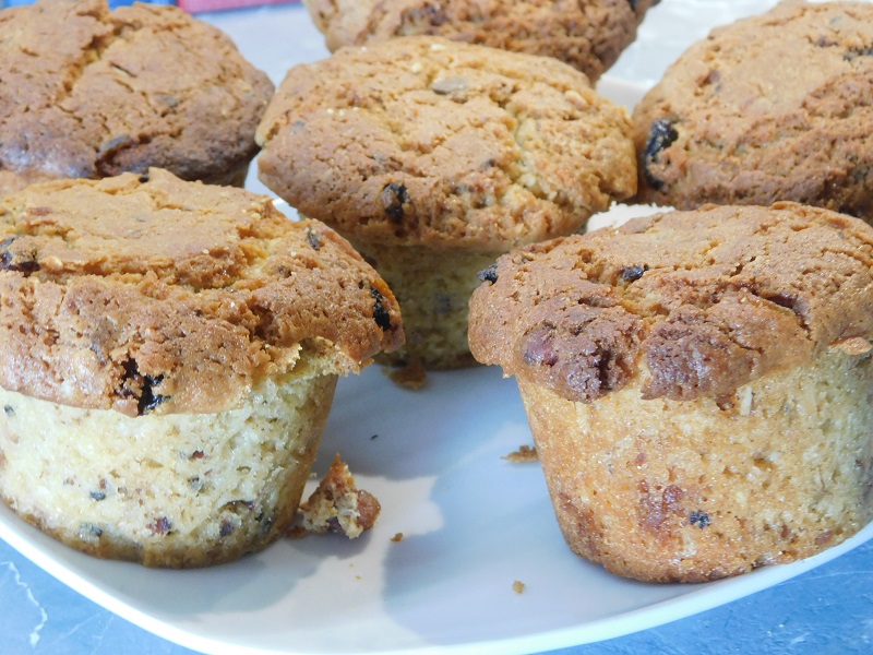 Muffins aux fruits secs et confits - hello-cookers.com